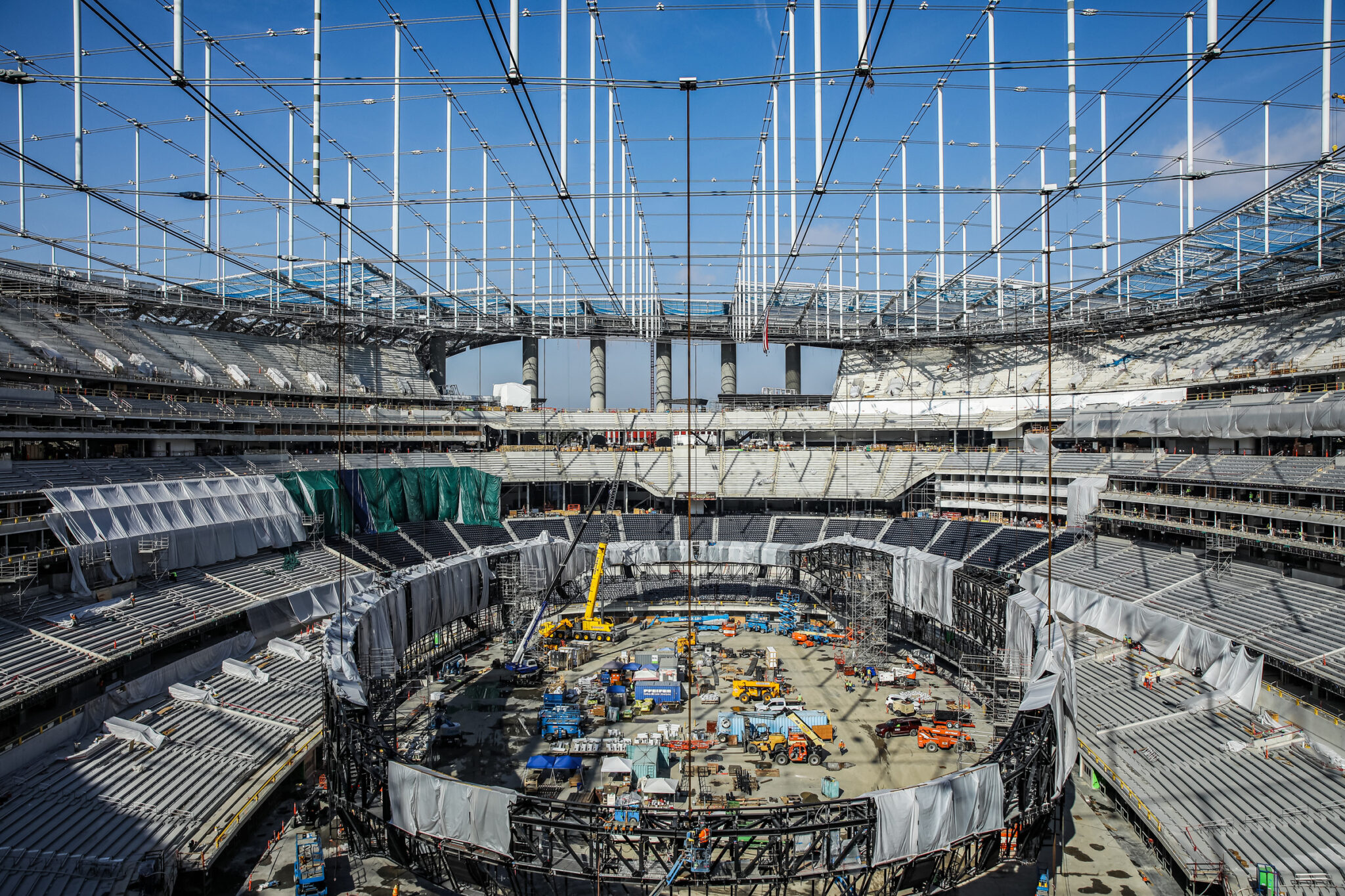 SoFi Stadium update: largest video board in sports complete