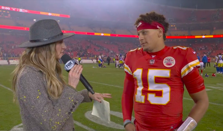 Patrick Mahomes' post-game interview with Erin Andrews shows supreme ...