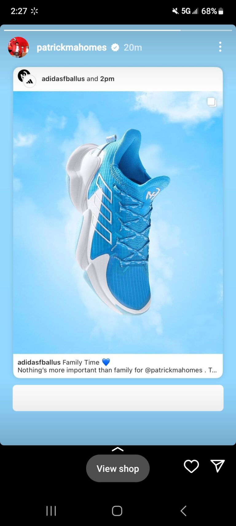 Mahomes reveals new ADIDAS shoes inspired by daughter Sterling