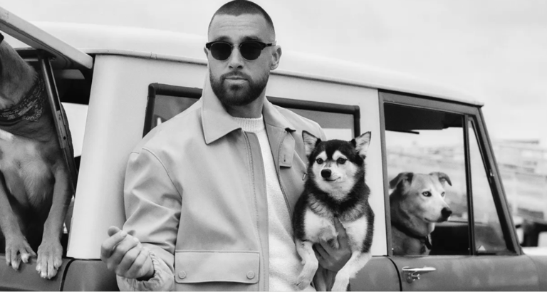 LOOK: Travis Kelce stuns in Vanity Fair photo shoot