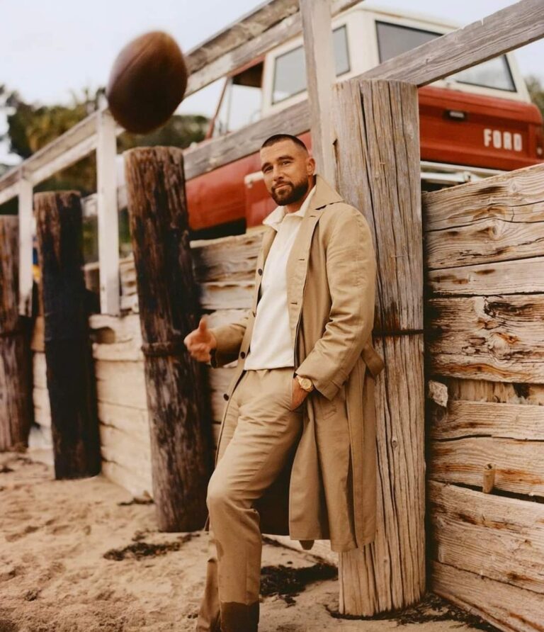 LOOK: Travis Kelce stuns in Vanity Fair photo shoot